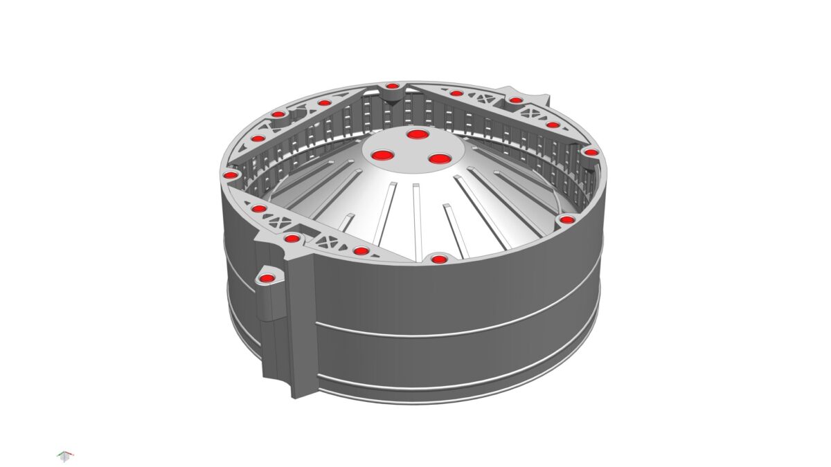 COPV Tank Brackets Assembly - Morethan3d