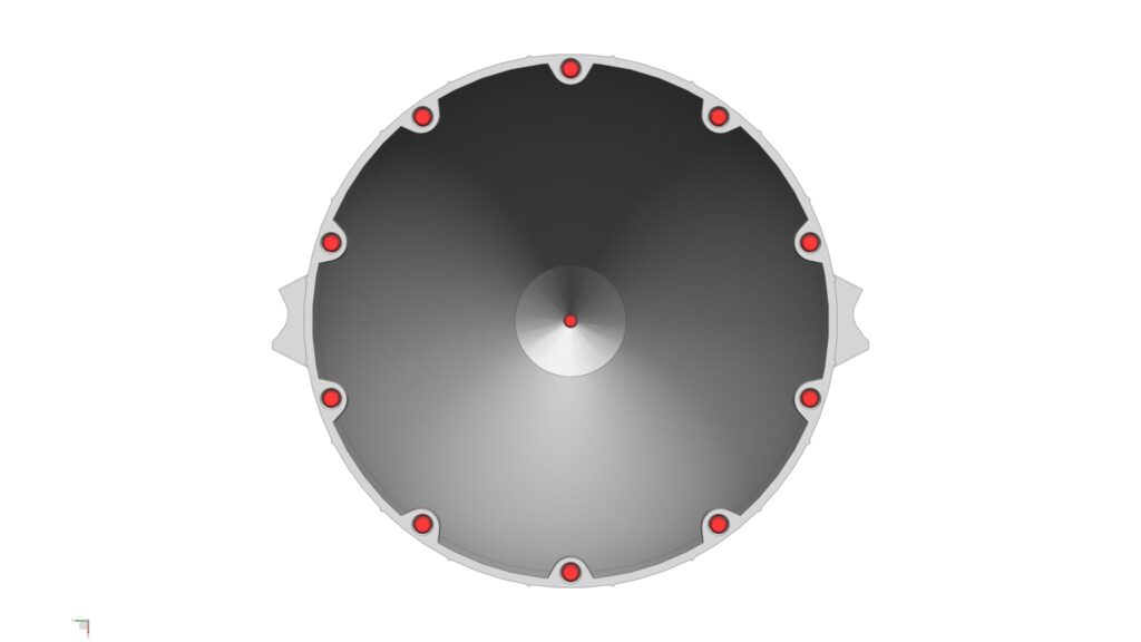 Nose Cone Section (Bottom View) - Morethan3d