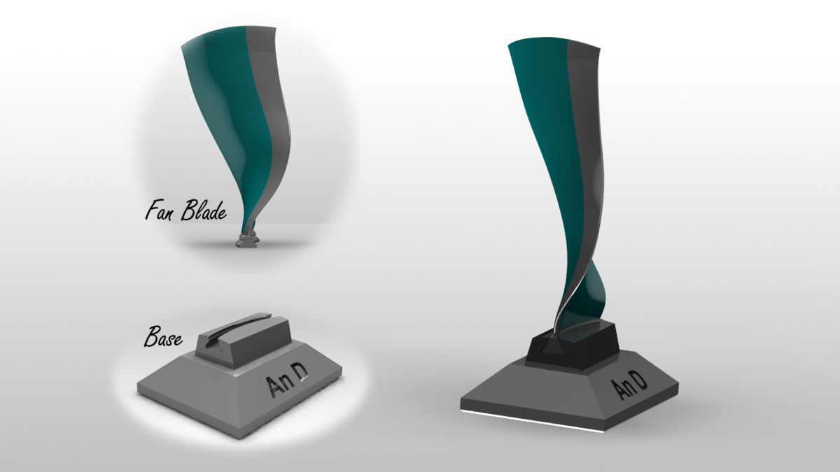 Fan Blade Trophy - Morethan3d